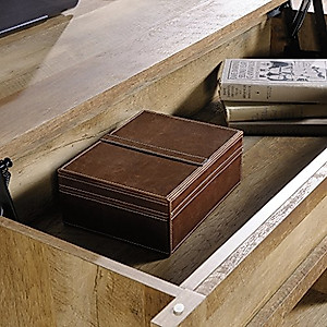 Sauder Dakota Pass Lift-Top Coffee Table, L: 43.15" x W: 19.45" x H: 19.02", Craftsman Oak finish