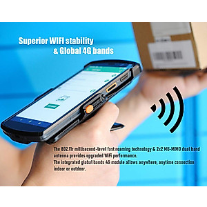 Archer Handheld Mobile Computer Android 9.0 with 5.7" Touch Screen | Honeywell N6703 Barcode Scanner | WiFi & 4G