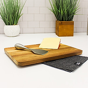 Berghoff Aaron Probyn Stainless Steel Blade Gorge Wedge Cheese Knife 7.25", Ergonomically Designed Handle, Sharp, Well Balanced