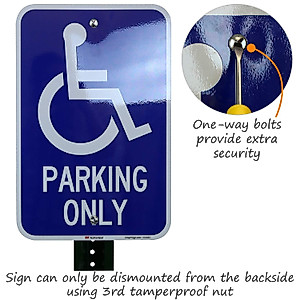 SmartSign - K-KIT-BG BoltGuard Anti-Theft Post Attachment Kit – 2 Bolts, 3 Tamperproof Nuts | 2.5" x 0.3125" Bolt