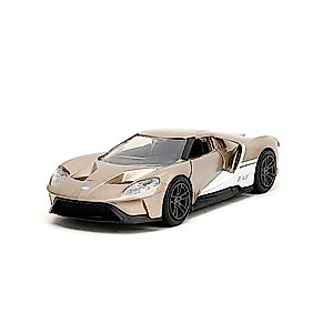 Pink Slips 1:32 2017 Ford GT Die-Cast Car, Toys for Kids and Adults(Metallic Gold)