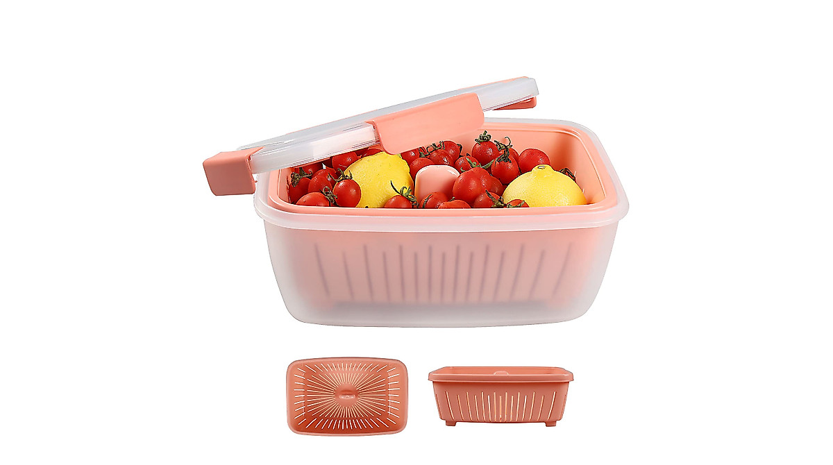 Shopwithgreen 68oz Berry Keeper Container for Fresh Produce