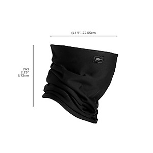 Turtle Fur Comfort Shell UV Pipe Dream Fleece Lined Neck Warmer, Black