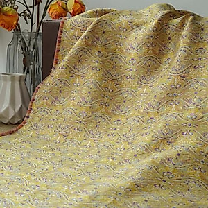 XMTXZYM 2 Meter Soft Jacquard Brocade Fabric Dress Clothing Luggage DIY Sewing Fabric