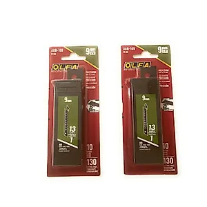 OLFA 9148 ABB-10B 9mm UltraSharp Black Snap-off Blade, 10-Pack (2 Pack)