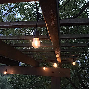 Shatterproof & Waterproof S14 String Light Bulbs-Equivalent to 10 W, S14 led Bulb fits for Commercial Outdoor Patio Garden Vintage Lights, E26 Base 2200K CRI>90,70LM,Warm White(15 Pack)