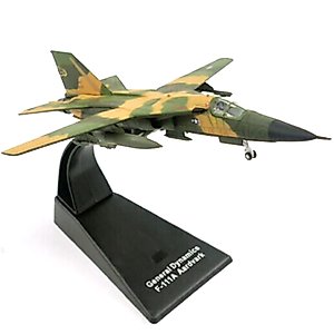 1/144 Scale US Air Force F-111 Aardvark Fighter Model Alloy Model Diecast Plane Model for Collection