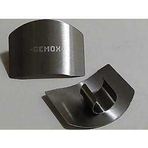 GEMOX Stainless Steel Finger Guard for Slicing - Cutting Protector to Avoid Accidents when Chopping and Kitchen Safe Chop Cut Tool