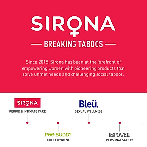 Sirona Sanitary Disposal Bags - 45 | Leakproof, Odor-Concealing Disposal for Tampons, Pads, Liners & More | Hygienic & Travel-Friendly (45 Pack)