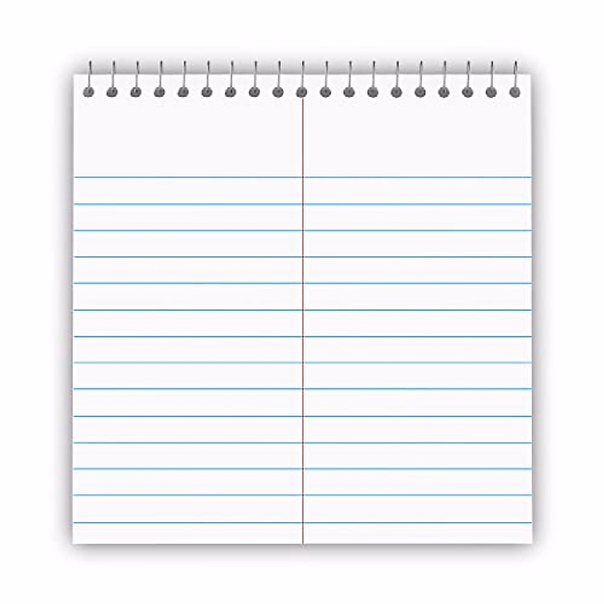 Universal 96920Pk Steno Books, Gregg Rule, 6 X 9, White Sheets, 80/Pad, Red Cover, 6 Pads/Pack