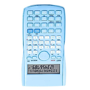 Multifunctional Scientific Calculator with 240 Functions, 12 Digit Display, Sliding Hard Cover for Easy Use in Exams (Blue)