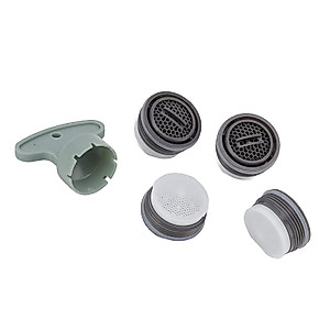 Garosa 5pcs M20 Faucet Cache Aerators with Spanner Kitchen Faucet Aerators Water Tap Aerators Water Saving Restrictor Set Replacement Part for Bathroom Kitchen Sink
