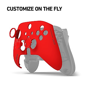 SCUF Instinct Controller Removeable Faceplate Kit - Anti Friction Rings - Xbox Series X, S, Xbox One - Red