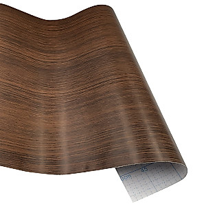 Yifely Brown Wood Grain Drawer Paper Self Adhesive Shelf Liner Slinding Door Night Stand Sticker 17.7 Inch by 9.8 Feet