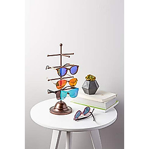 DII Accessory Organization Collection Jewelry Stand, Necklace/Glasses, Bronze