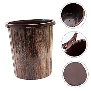 NALsa 1pc Retro Trash Can Trash Can Small Trash Can Office Trash Can Plastic Trash Can Mini Trash Can Bathroom Waste Storage Trash Can Household Trash Can