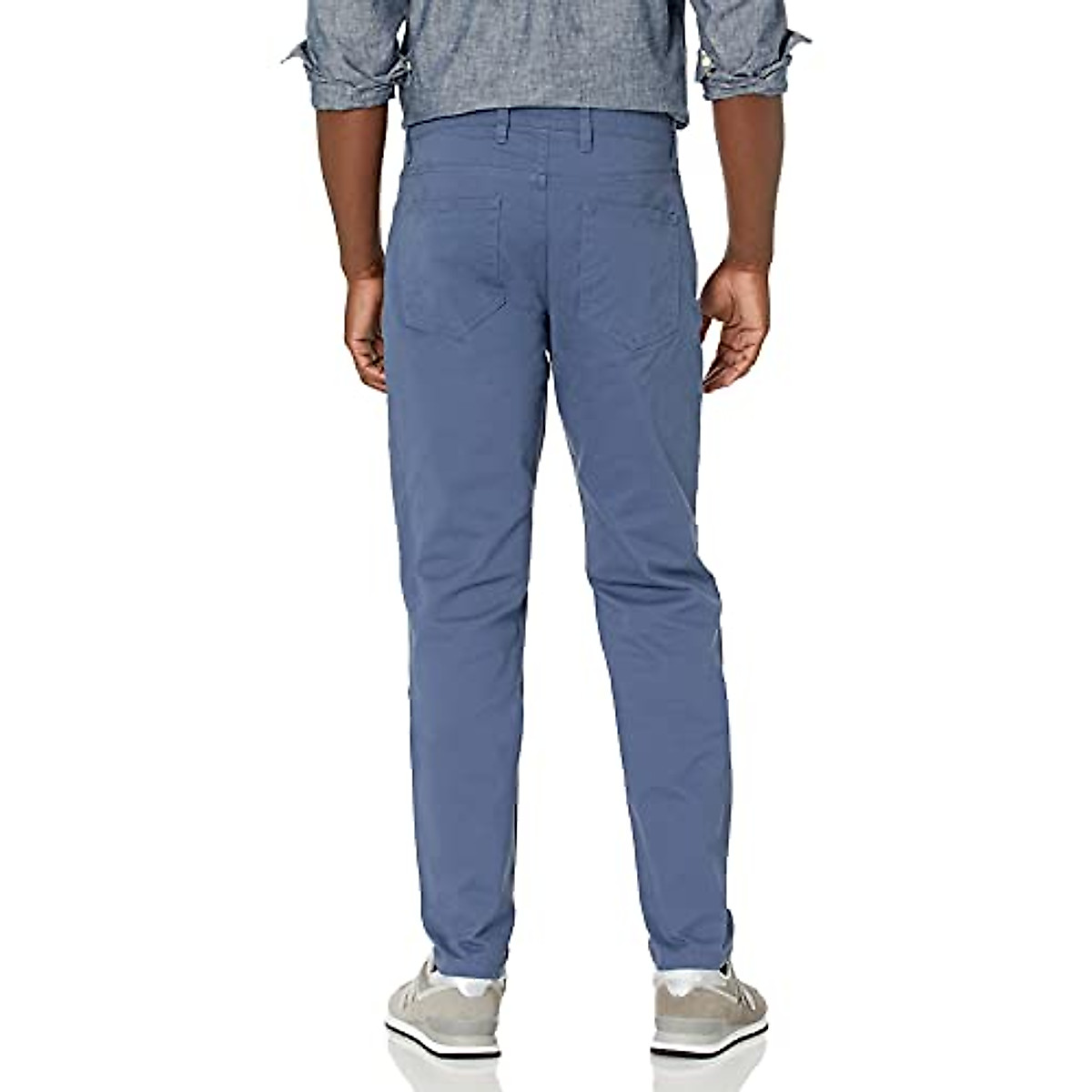 Amazon Essentials Men's Chino, Slim-Fit pants with 5-Pockets, Comfort Stretch, 35W x 30L, Denim (Previously GoodThreads)