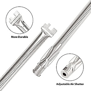 Weber Spirit Grill Replacement Parts, 7635 Weber Spirit Flavorizer Bars 15.3 Inch Weber Flavorizer Barsand 69785 Burner for Weber Spirit I & II 200 with Front Control, Spirit E210, E220, S210, S220