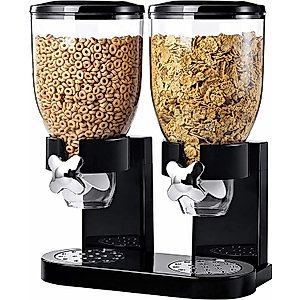 WRODA Food Dispenser Cereal Containers Storage Dispenser Food Storage Container Cereal Dispenser Countertop For Candy Nut Grain Granola Snack