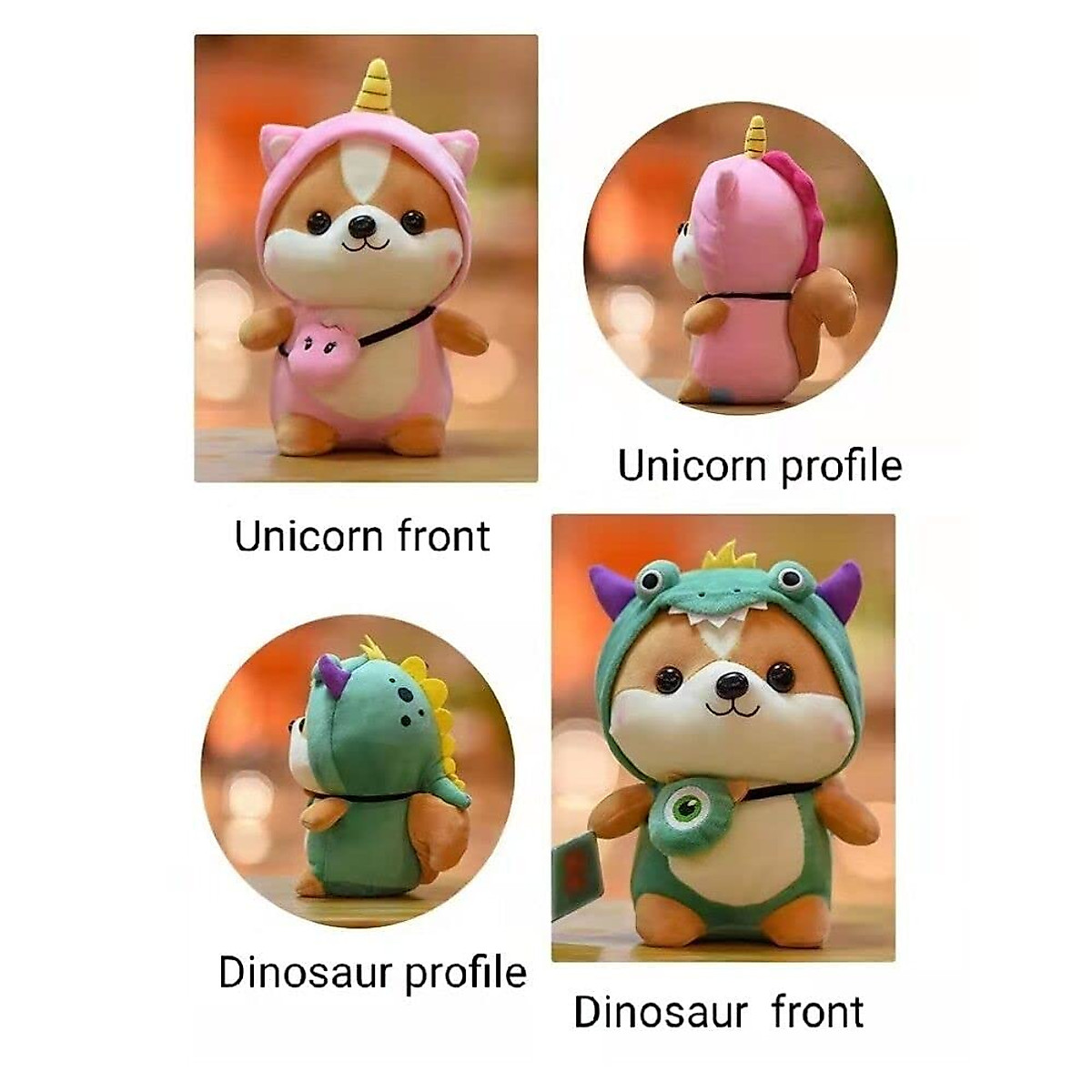 Squirrel Unicorn Plush Toy, Cute Plush Stuffed Animal Toy Doll, Suitable for Christmas and Birthday Gifts for Girls and Boys 10 inches