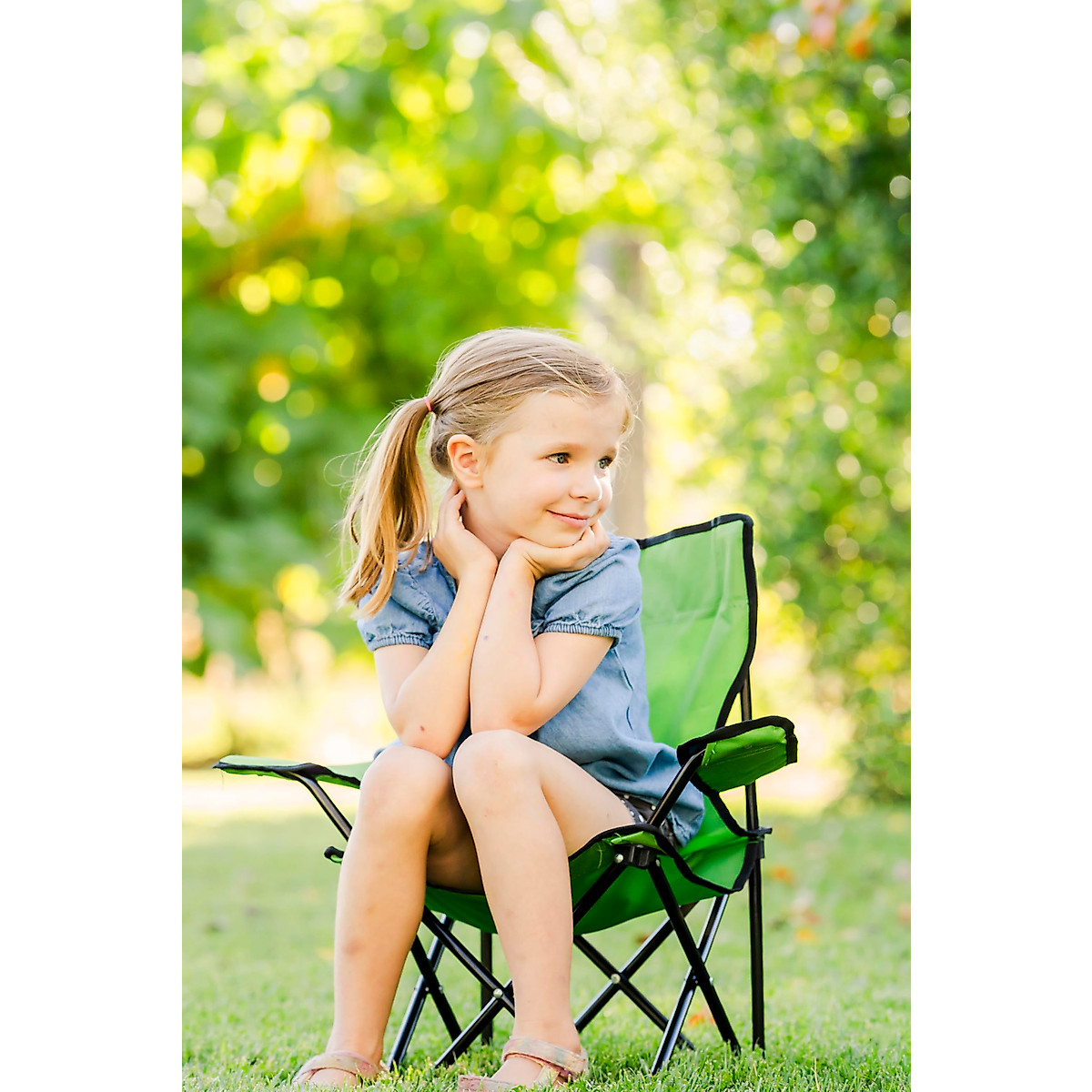Pacific Play Tents Emerald Green Kids Super Folding Chair