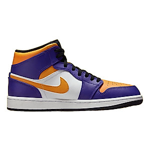 Jordan Mens Air 1 Mid DQ8426 517 Lakers - Size 9.5