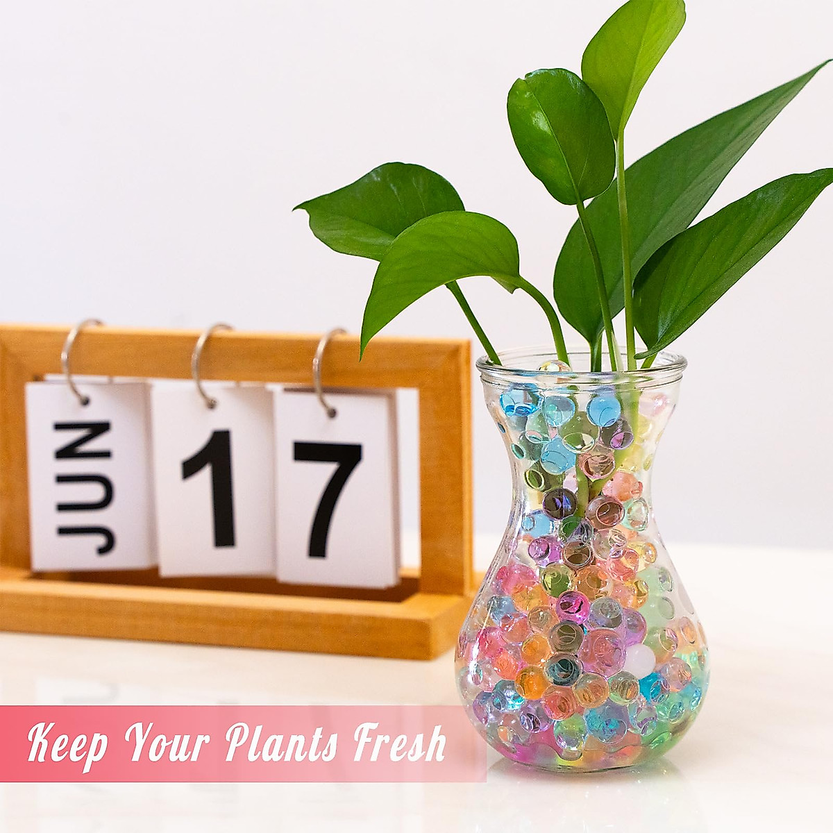 ORIKASO 150,000 Mix Water Gel Beads for Vases,Vase Fillers for Floating Pearls, Floating Candle Making, Wedding Centerpiece, Floral Arrangement, Soilless Planting,for Ages 14+