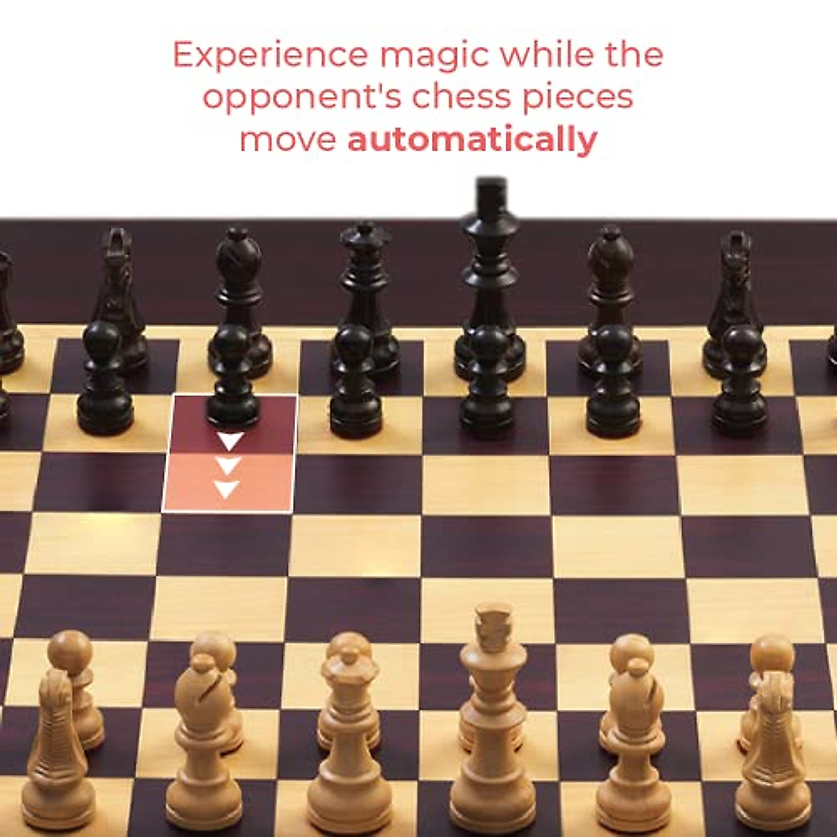 Square Off Grand Kingdom Set | Automated Chessboard for Adults & Kids | World's Smartest Electronic Chess Board | Magnetic Wooden Chess Sets with Self Moving Pieces