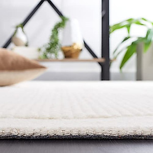 Safavieh Natura Collection 8' x 10' Ivory NAT222A Handmade Modern Contemporary Wool Area Rug