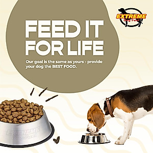Extreme Dog Fuel Elite Nutrition Chicken & Brown Rice 22-12 for Dogs All Life Stages - Dog Probiotics for Digestive Health, Essential Pet Supplement for Overall Wellness - 20 LB
