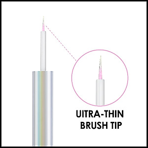 FOCALLURE Chameleon Liquid Eyeliner,Intense Color Shifting Eyeliner Pen,Metallic Multi-Reflective Finish,Sweatproof,Smudge-proof,Ultra-Fine Tip,CRYSTAL SOUL