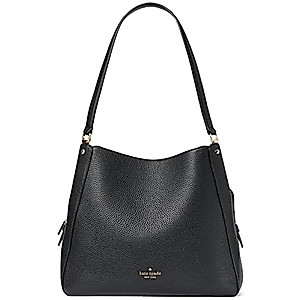Kate Spade Leila Medium Triple Compartment Shoulder (Black)