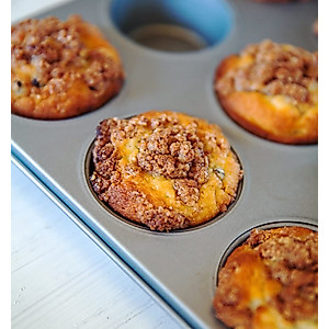 G & S Metal Products Company OvenStuff Set of Two Nonstick 12-cup Muffin Pans, Gray, HG230-AZ