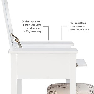 Linon Vanity Set White