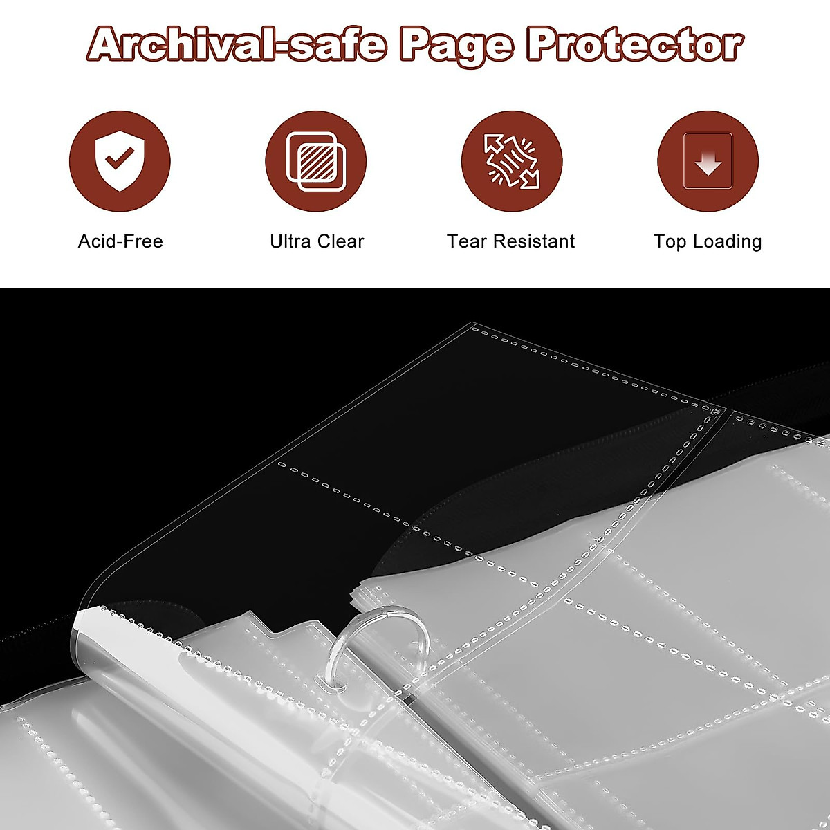 Basketball Card Binder 440 Pocket, Sports Card Binder with Toploaders Card Display, Premium Basketball Card Holder with Basketball Pattern Wristband Fit for Basketball Cards 2024-2025, Sports Cards