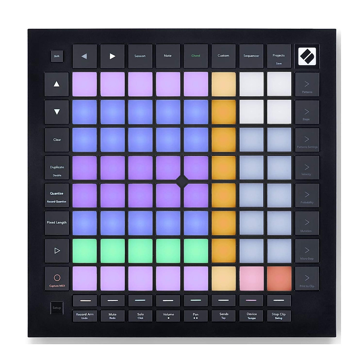 Novation Launchpad Pro MK3 Bundle with Over-Ear Headphones and 3.0 4 Port USB Hub (3 Items)