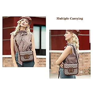 Crossbody Bags for Women Handbags Shoulder Tote Fashionable Leather Classic Clutch Purse with Adjustable Strap