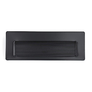 Richelieu Hardware 686900 4 1/2-inch (114 mm) x 1 5/8-inch (41 mm) Matte Black Modern Recessed Cabinet and Drawer Pull Handle for Kitchen, Bathroom, and Furniture