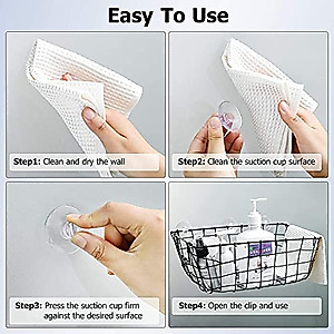 Suction Cup Sucker for Window Wall Hook Hanger Kitchen Bathroom Smooth Surface 40mm Clear Suction Cups 20 Pieces