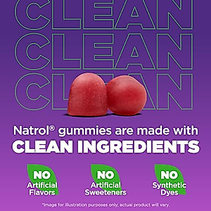 Natrol Sleep+ Calm Melatonin Gummies for Adults, Sleep Gummies, Strawberry Flavor, 60 Gummies, 30 Day Supply