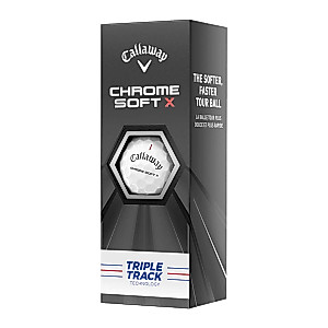 2020 Callaway Chrome Soft X Golf Balls (Triple Track White)