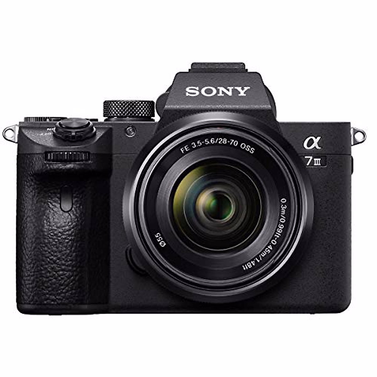 Sony Alpha a7 III Mirrorless Digital Camera with 28-70mm Lens Video Bundle with Bag, 64GB SD Card, Mic, LED Light, Extra Battery, Charger, and Accessories