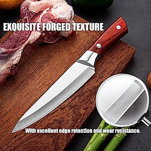 Magicorange Chef's Knife With Sheath Cover - Sharp Stainless Steel Knife - Fruit, Vegetable, Herbs And Meats Knife for Home Outdoor Camping BBQ(Chef's Knife)