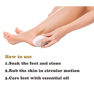 4 Pcs Value Pack Pumice Stone, Pumice Stone for Feet, KUTOLAKI Natural Lava Foot Pumice Stone, Pumice Scrubber Foot Stone Exfoliating Callus Remover, Pumice Stone Remove Dead Skin for Hand, Foot