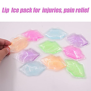 Lip Ice Pack Bulk (40 Pack) Small Ice Pack Mini Ice Pack for Lip Filler, Small Ice Packs for Injuries, Lip Beauty Gift, 40 Count