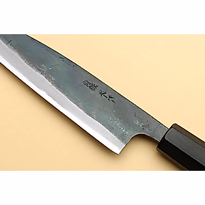 Yoshihiro Aogami Super Blue High Carbon Kurouchi Petty Utility Knife (6'' (150mm) & Saya)