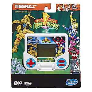 Hasbro Gaming Tiger Electronics Mighty Morphin Power Rangers Electronic LCD Video Game, Retro-Inspired Edition, Handheld 1-Player Game, Ages 8 and Up