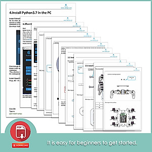 Adeept RaspClaws Hexapod Spider Robot Kit for Raspberry Pi 4 3 Model B+ B, STEAM Crawling Robot, OpenCV Target Tracking, Video Transmission, Raspberry Pi Robot with PDF Manual
