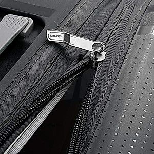 DELSEY Paris Clavel Hardside Expandable Luggage with Spinner Wheels, Black, Checked-Large 30 Inch