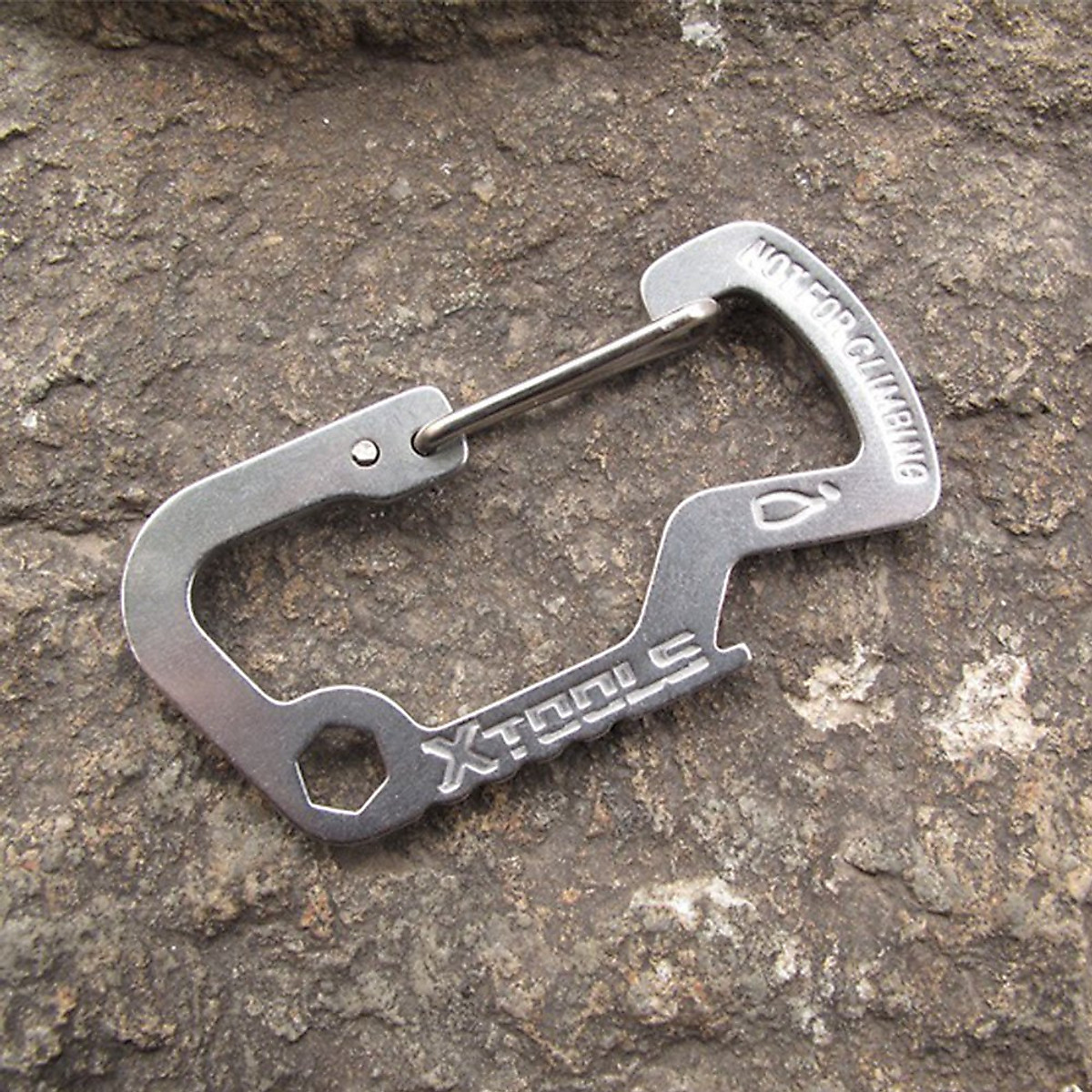 Banner Bonnie Multipurpose Tool Carabiners D Buckle Cap Lifter Sidekick Bottle Opener 1/4" Hex Hole 3pcs